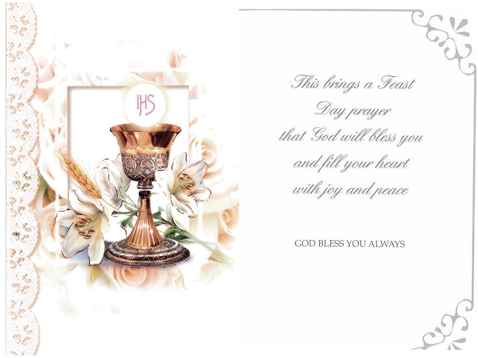 CARD TO CELEBRATE YOUR FEAST DAY | St Monica's Cathedral Giftshop